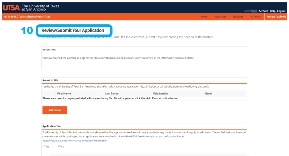 UT San Antonio Direct Admission - UT San Antonio