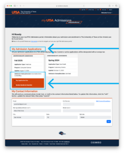Check Your Status - UT San Antonio